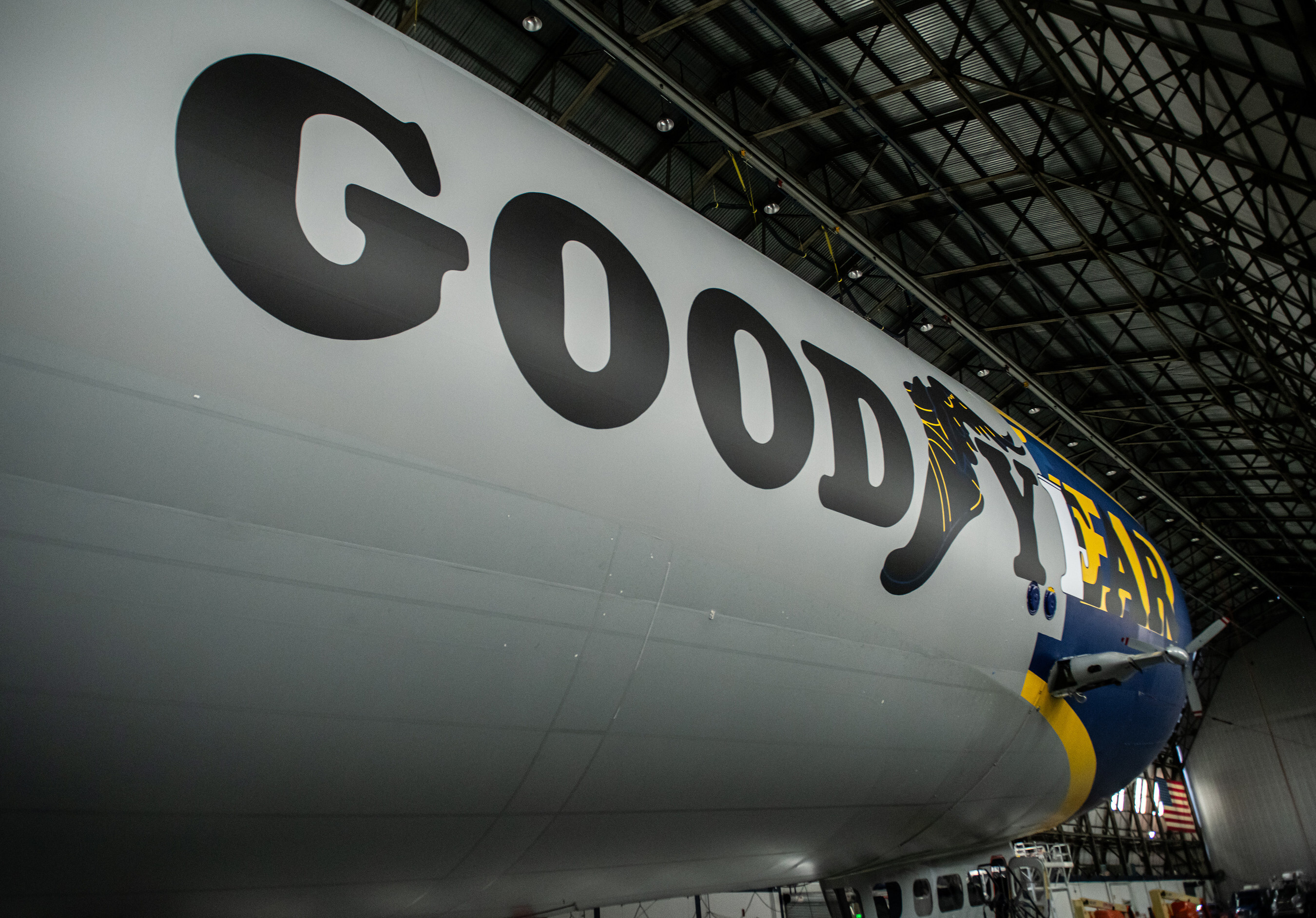 Goodyear Blimp gets throwback makeover for centennial celebration ...