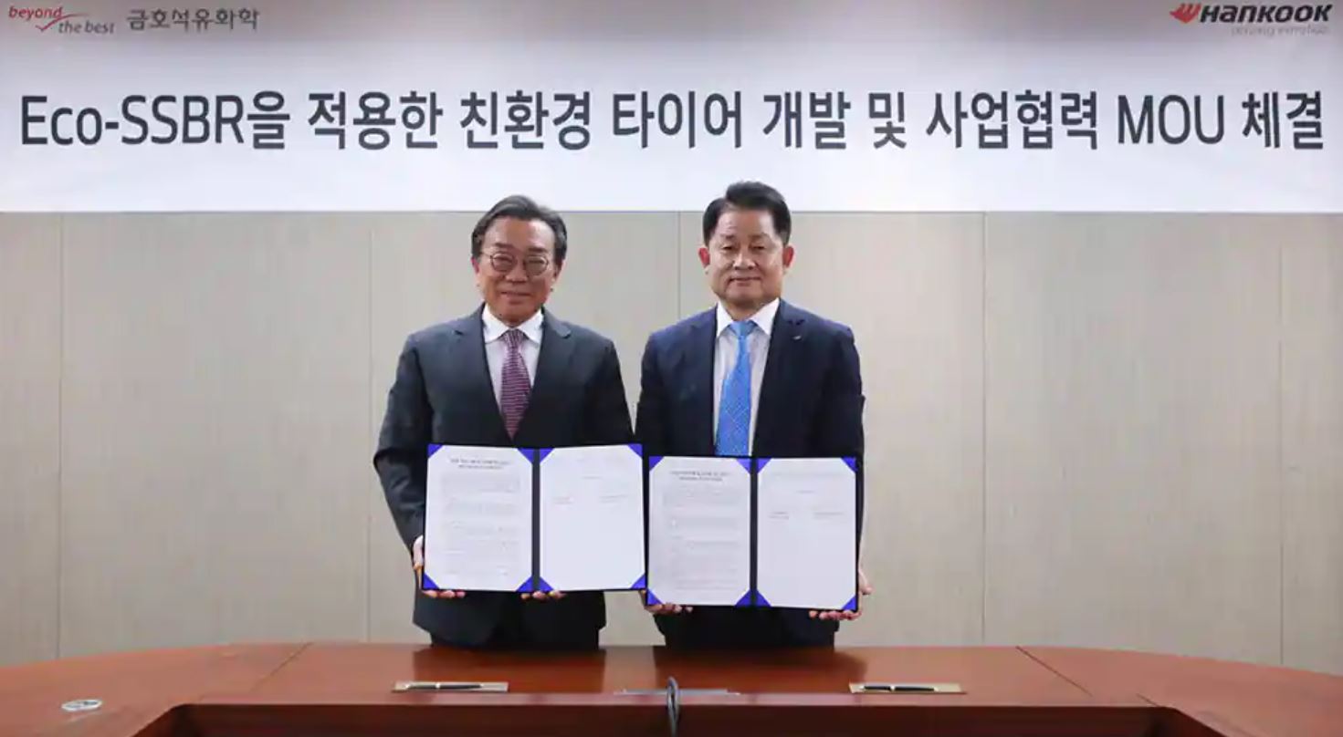 Hankook, Kumho Petrochemical partner for more sustainable SSBR, tires ...