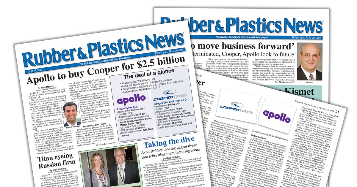 Failed takeover by Apollo a distant memory for Cooper Tire | Rubber News