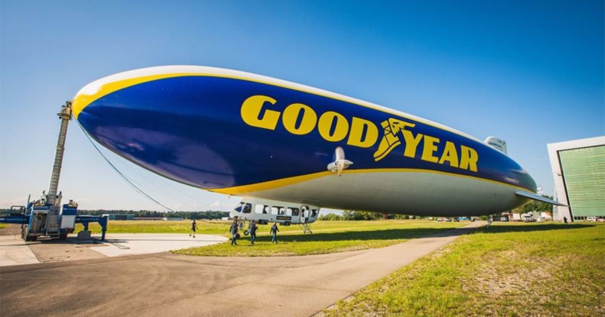 Goodyear blimp takes European test flight | Rubber News