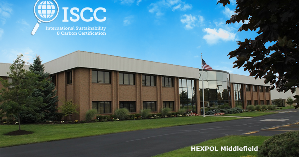 Hexpol Compounding's Ohio plant get ISCC PLUS certification | Rubber News