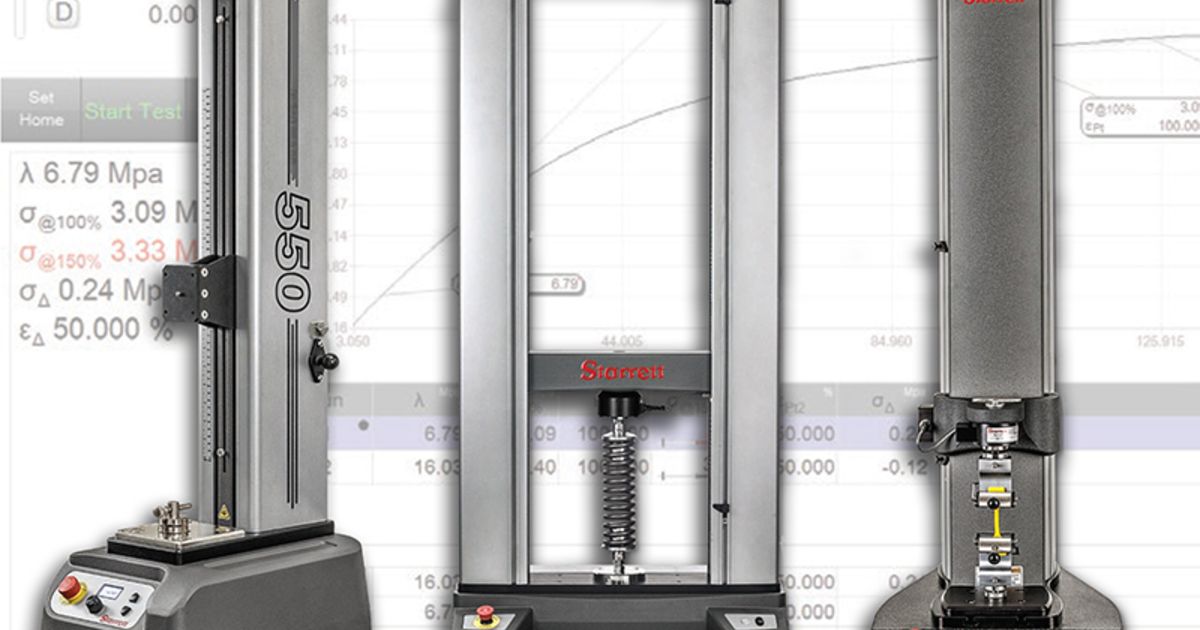L.S. Starrett offers versatile new force testing system | Rubber News