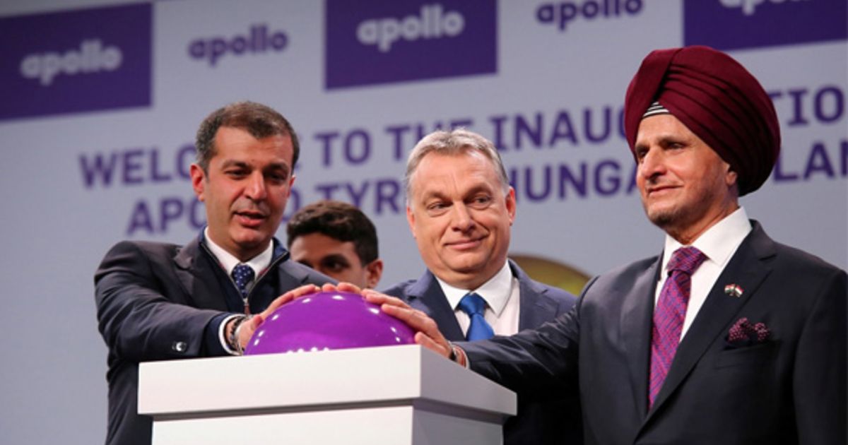 Apollo-officials-Hungarian-prime-minister-christen-tire-plant | Rubber News