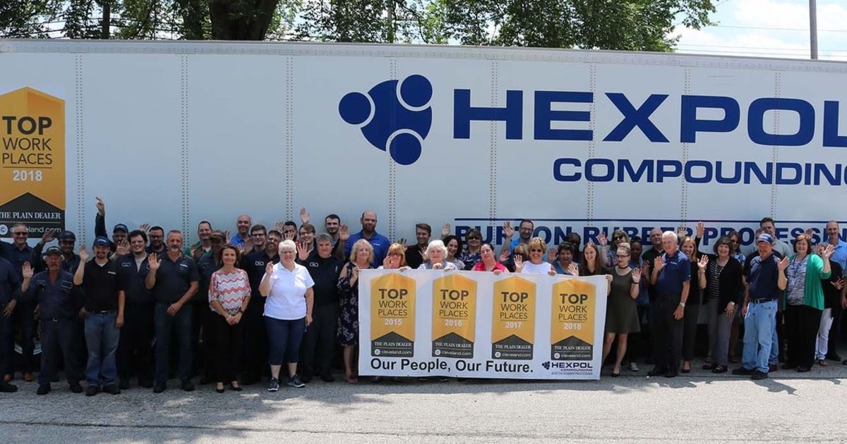 Hexpol-receives-2018-top-workplace-award | Rubber News