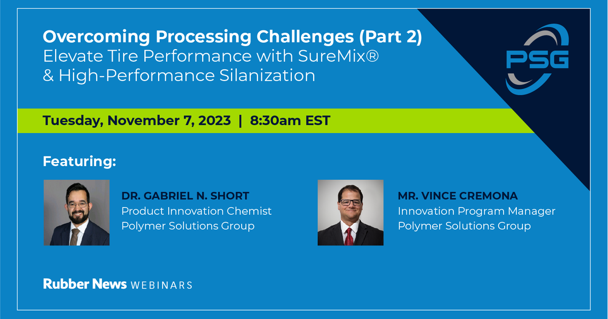 Polymer Solutions Group webinar to showcase SureMix | Rubber News
