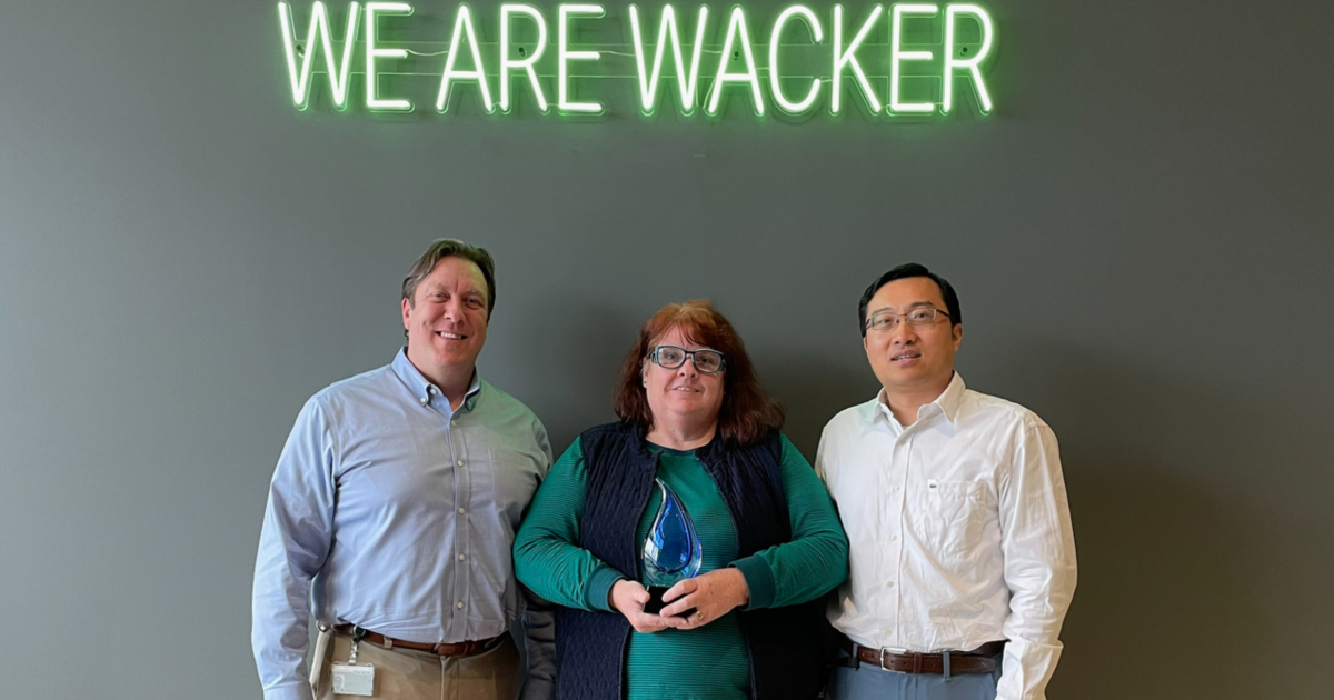 Wacker honors 5 employees with award based on company values | Rubber News