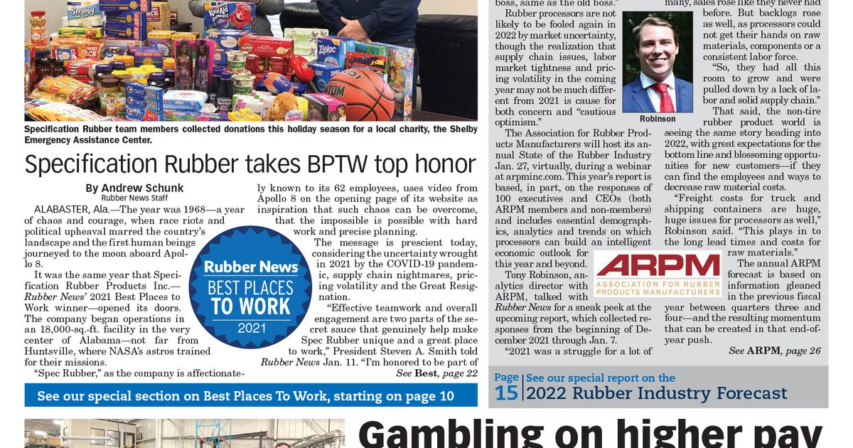 What's in the Jan. 24 edition of Rubber News? Here's a sneak peek ...