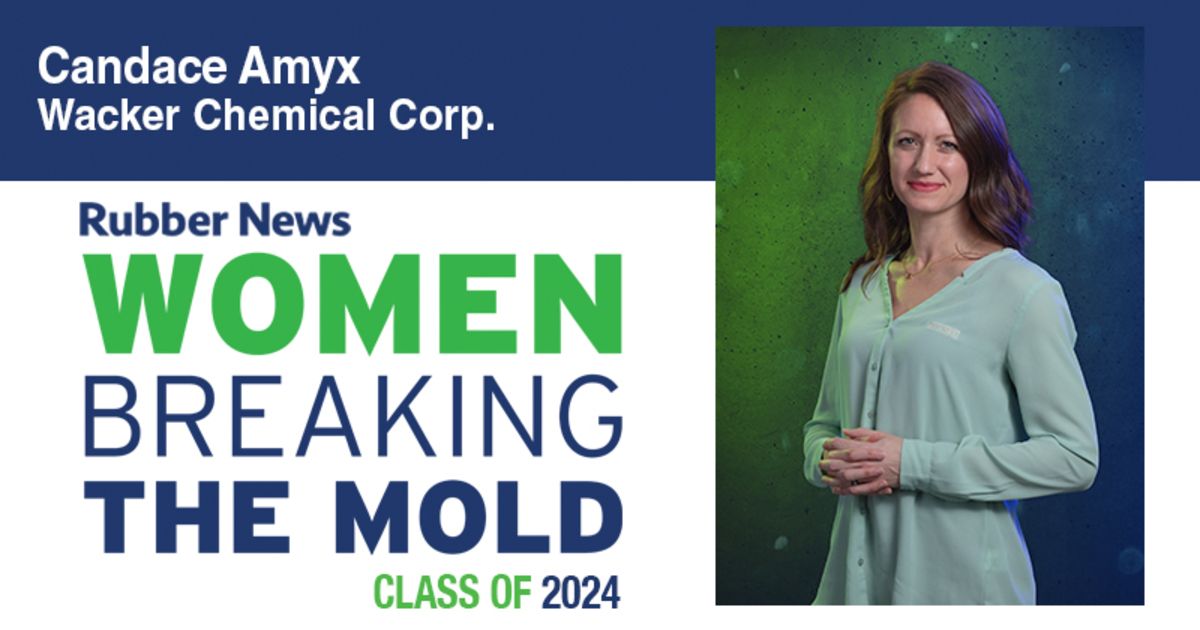 Candace Amyx of Wacker Chemical, Women Breaking the Mold 2024 | Rubber News