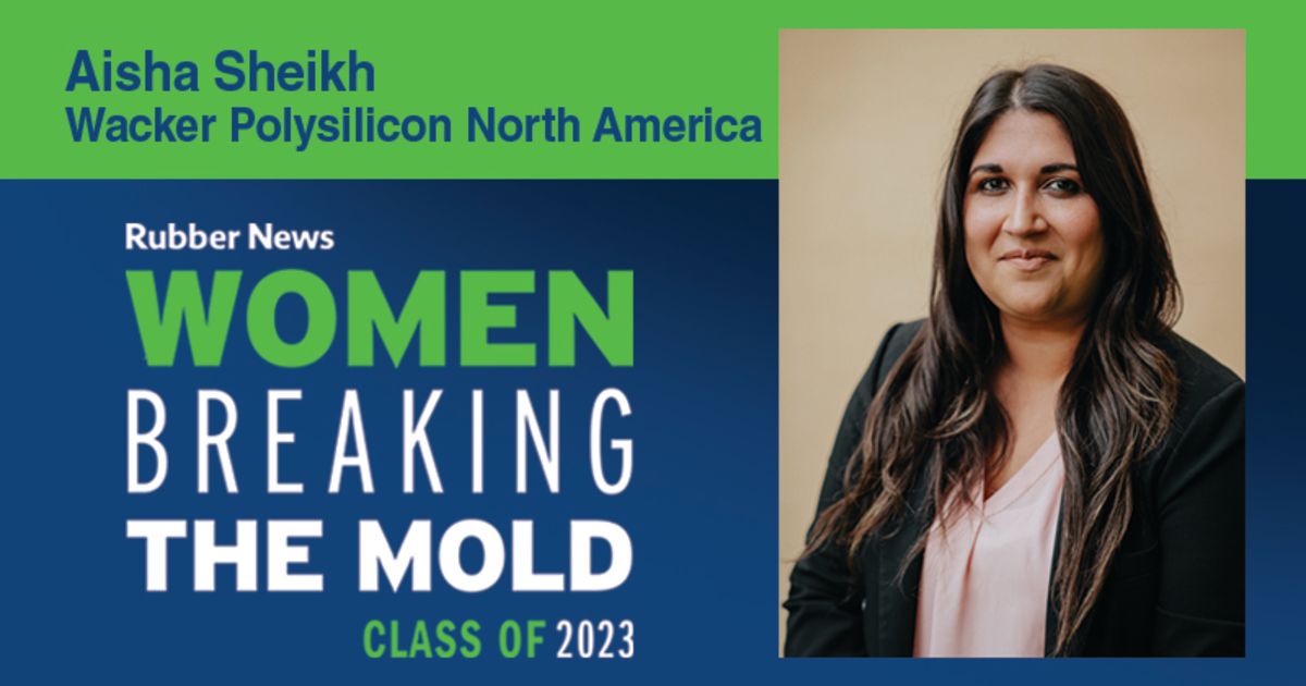 Aisha Sheikh of Wacker Polysilicon North America L.L.C., Women Breaking ...
